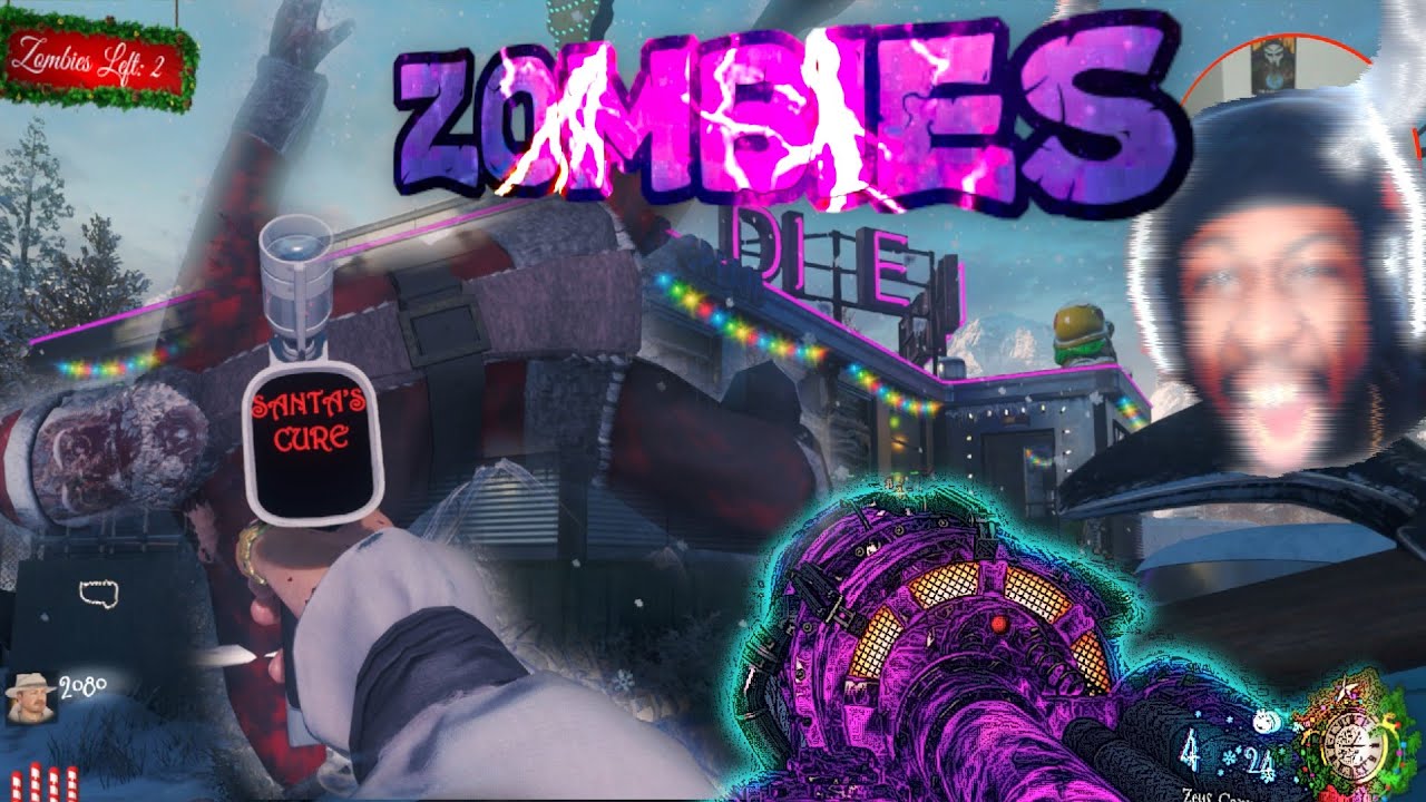HAD TO PULL OUT THE ZEUS CANNON ON SANTA [EVIL CHRISTMAS] COD ZOMBIES ...
