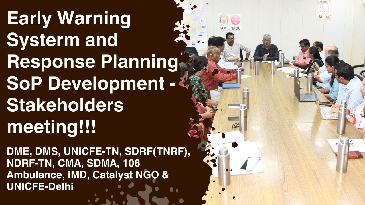 Early Warning System and Response Planning SoP Development ...