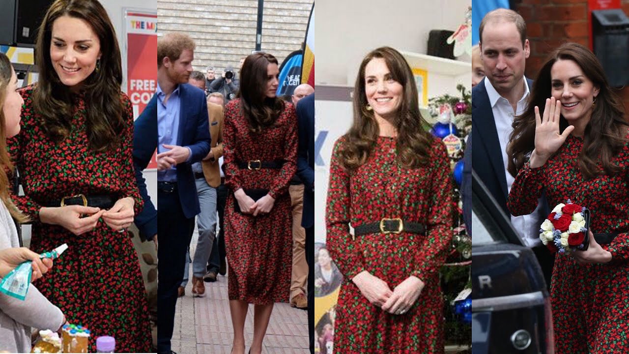 Princess Catherine radiant on Festive flock By Vanessa Seward - YouTube