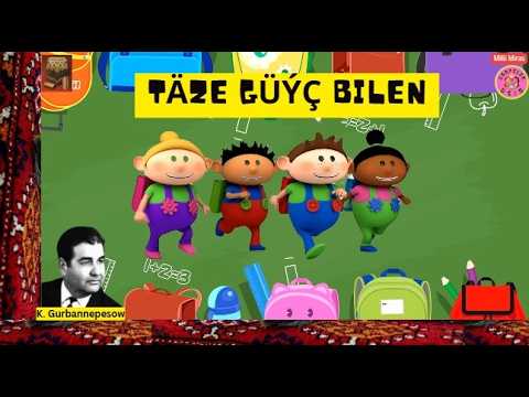 Mekdep barada goşgular/Taze okuw yyly/Täze güýç bilen/salam #mekdep #çagalar #turkmengosgy #korpe