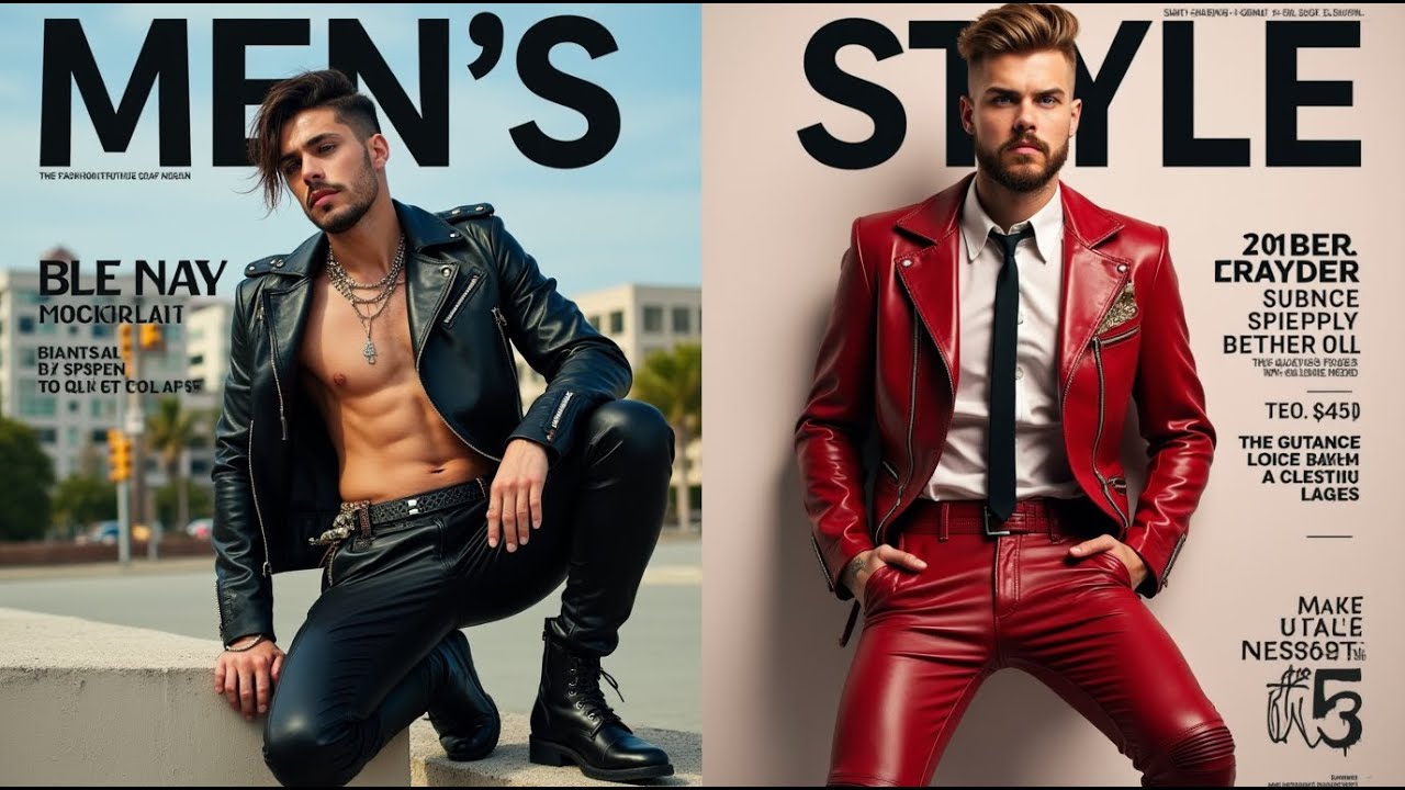 Leather and Style: How Men Create Spectacular Looks. - YouTube