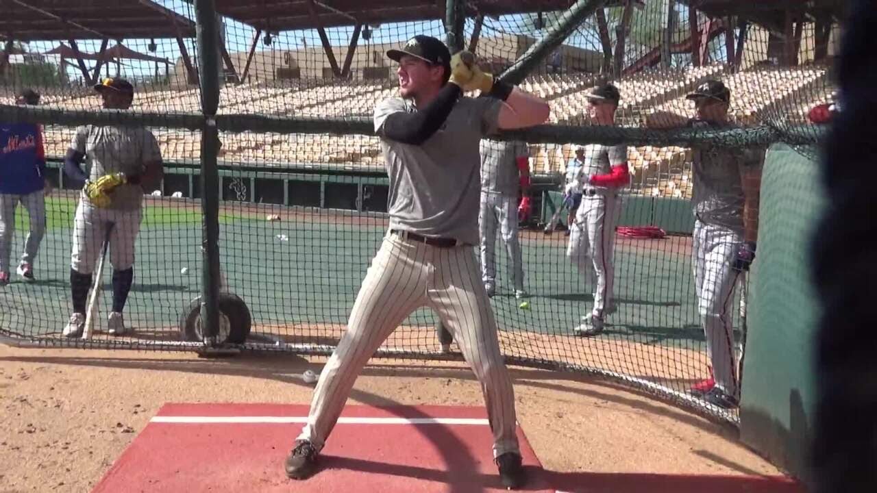 Jackson Merrill, SS, San Diego Padres — (2022 Arizona Fall League) BP ...