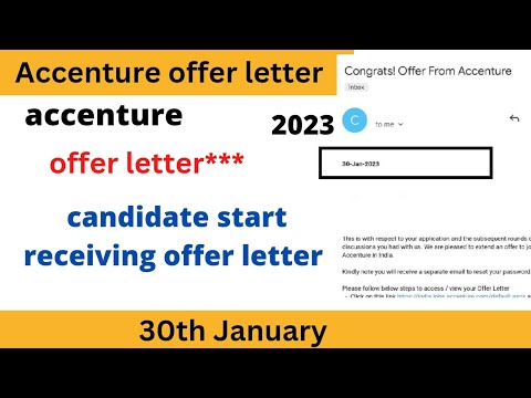 accenture offer letter 2023 || accenture onboarding updates 2023 ...