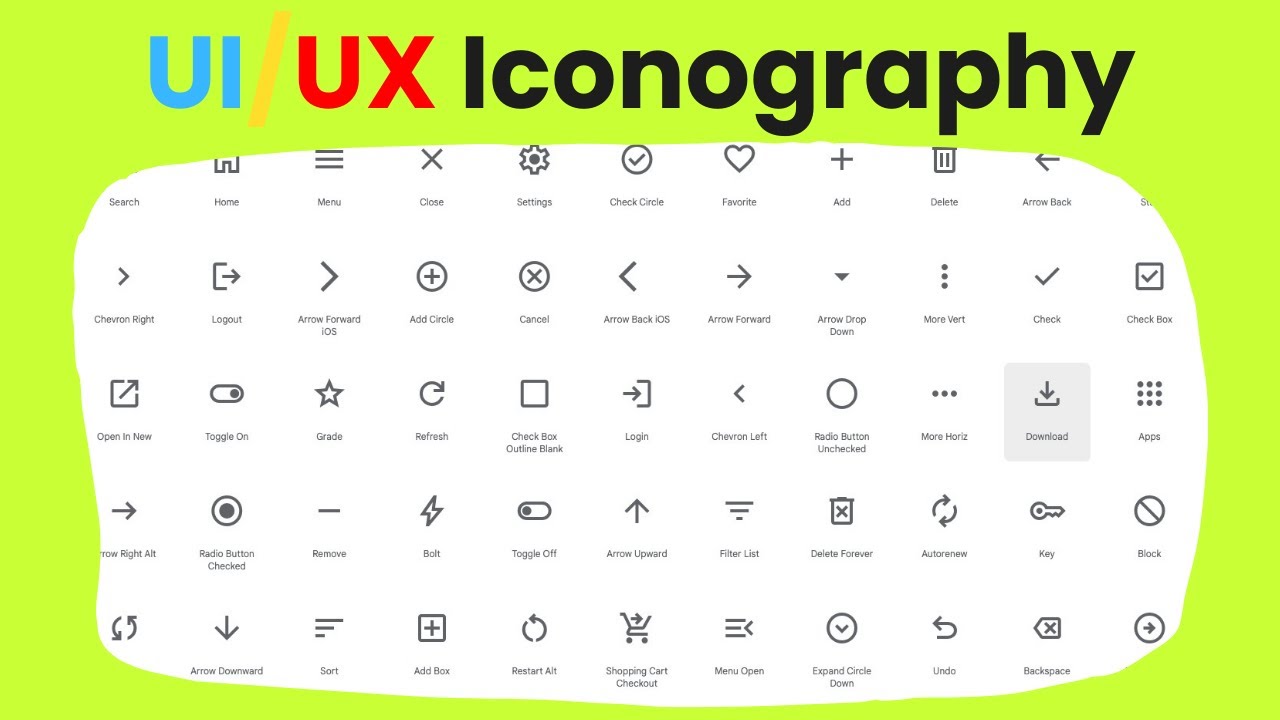 Iconography for UI UX Designer - YouTube