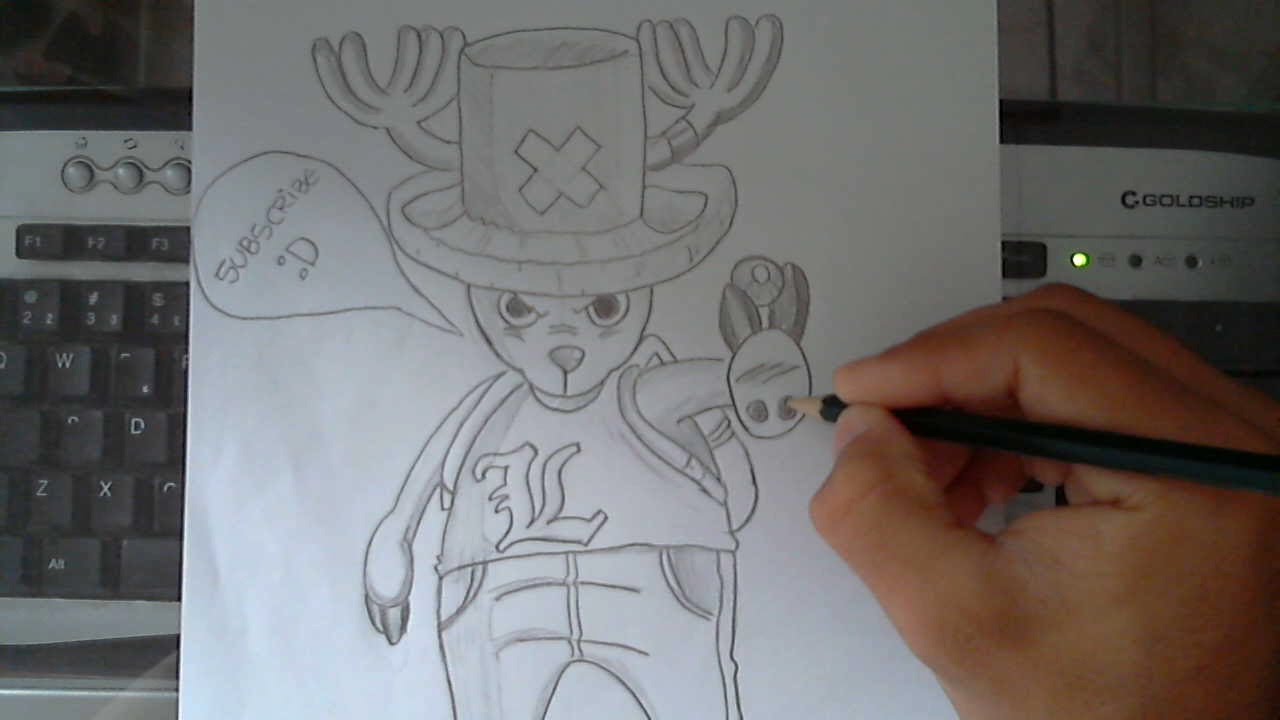 how to draw tony tony chopper from one piece - YouTube