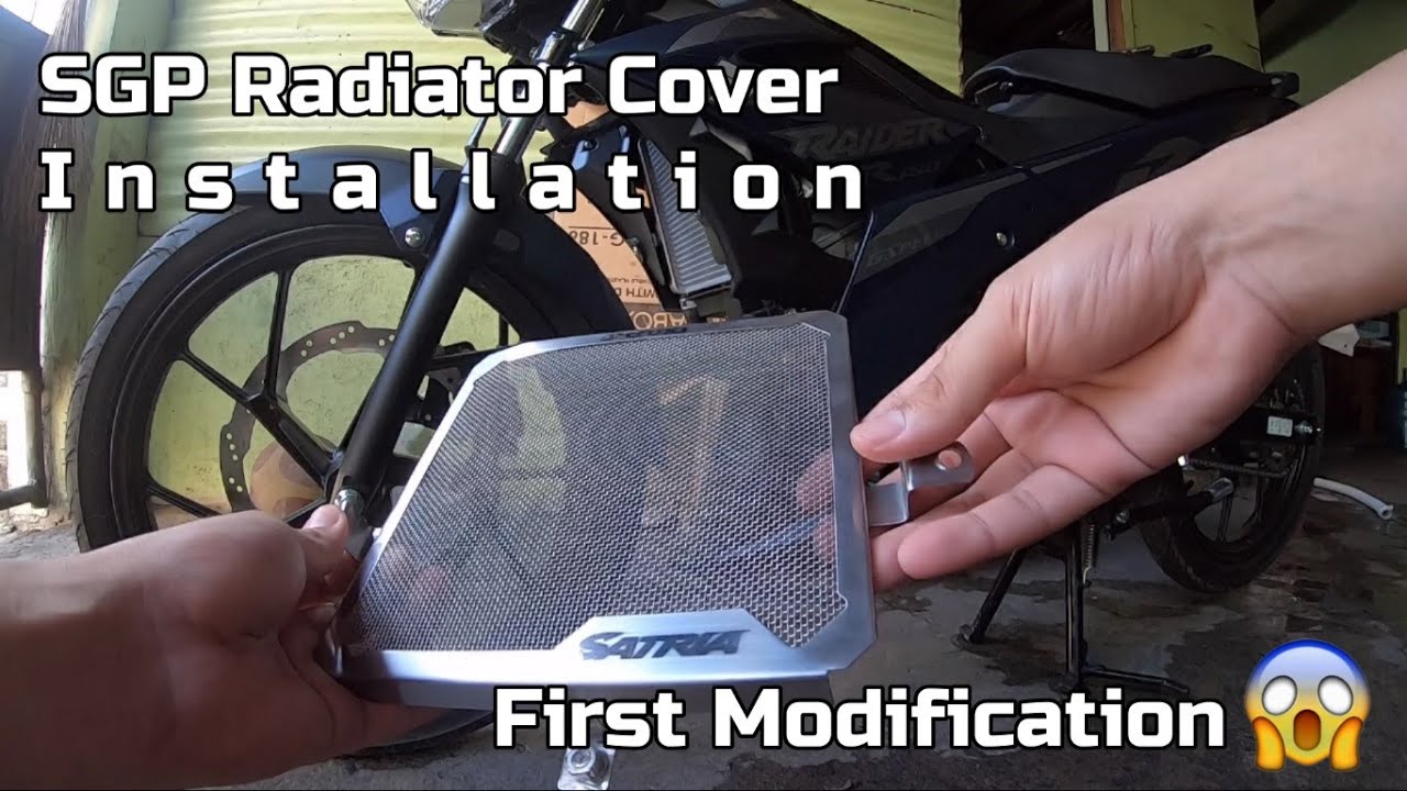 SGP Radiator Cover Installation | Suzuki Raider 150FI Matte Blue - YouTube