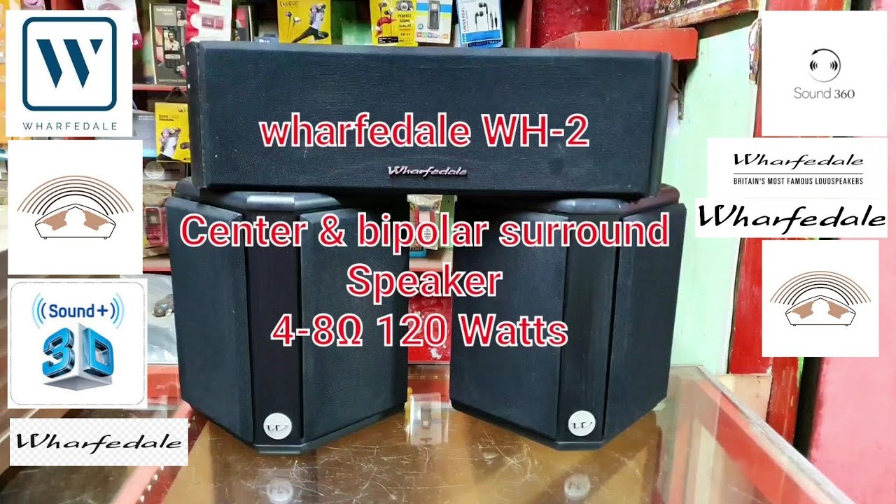 Wharfedale WH-2 Center Bipolar Surround Speaker 8Ω 120W mint condition ...