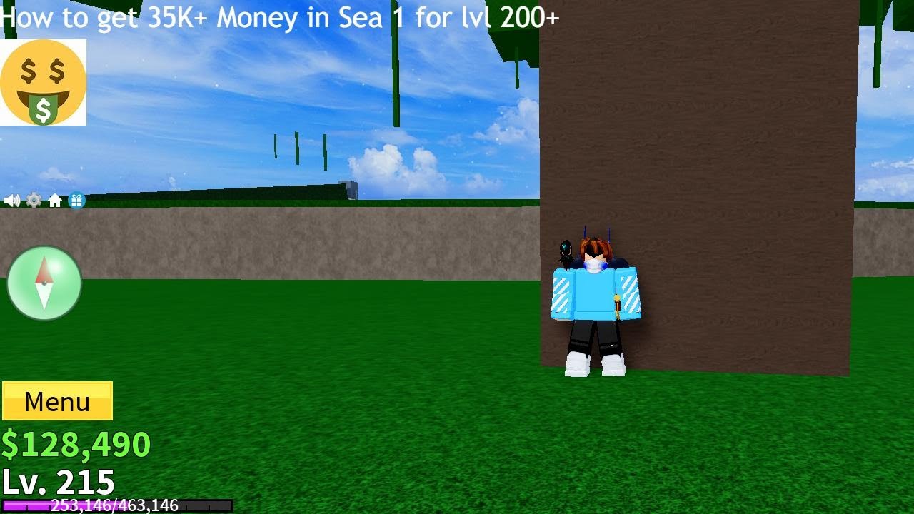 How to Gain 35K+ Money in Sea 1 for 200+ Lvl (Blox Fruits) - YouTube