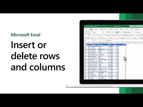 MS Excel videos for Beginners How to add and delete row and column in ...