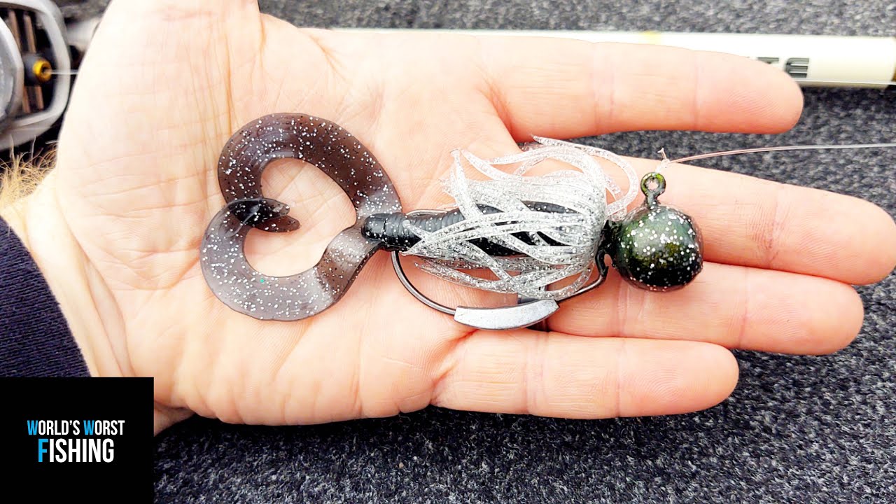 Create & Catch: WOODEN JIG With Matching Soft Plastic Trailer - YouTube