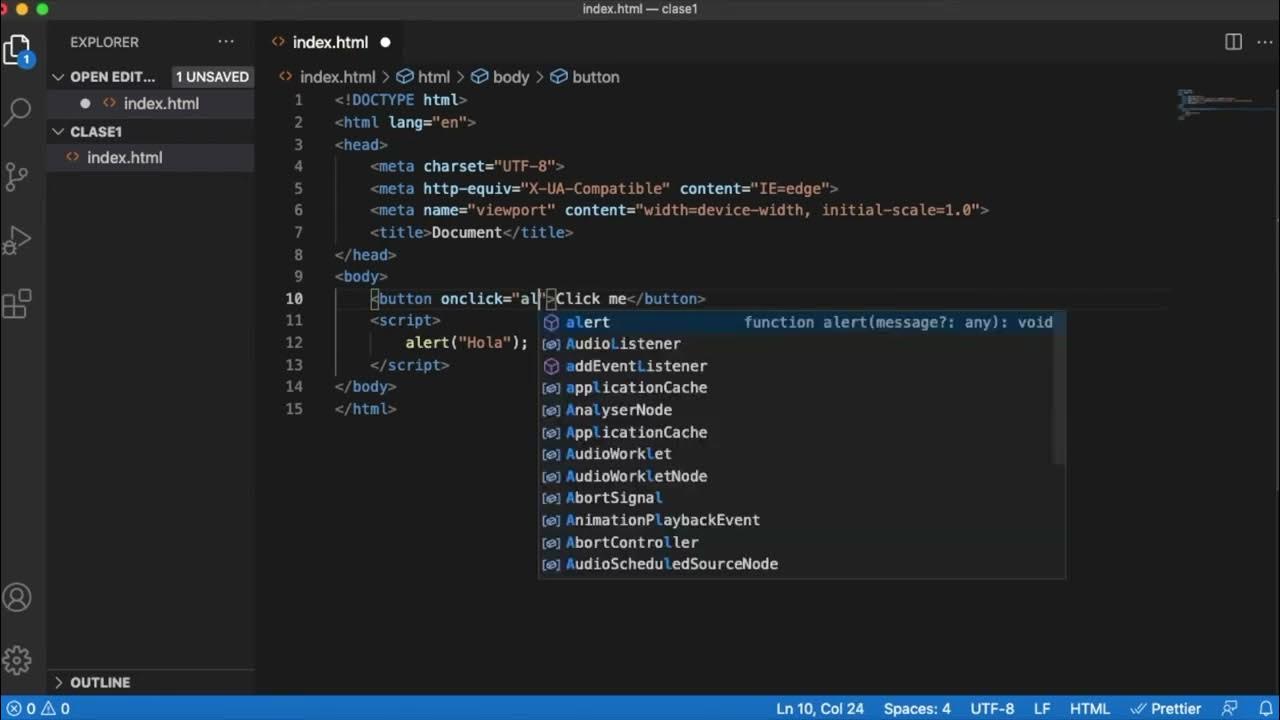 CLASE 02 | Curso JavaScript desde cero | Incluir Javascript a HTML - YouTube