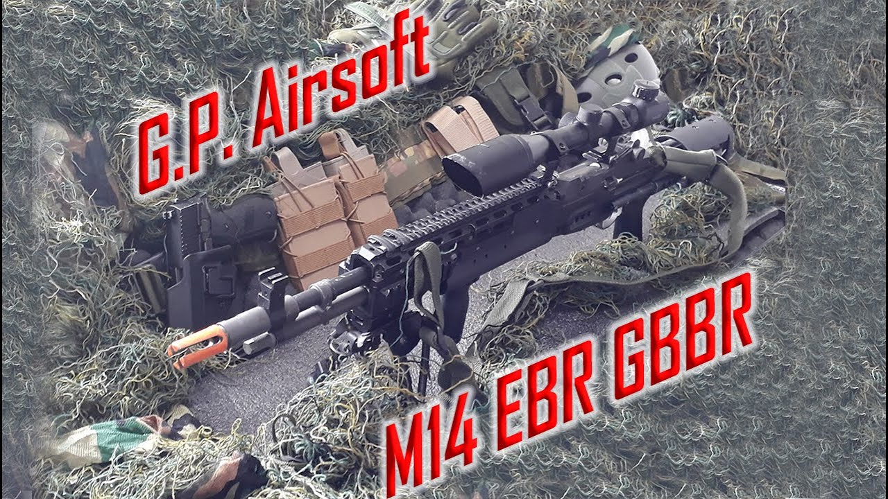M14 EBR GBBR/MP9 (GUILLIE SUIT) AIRSOFT GAMEPLAY - YouTube