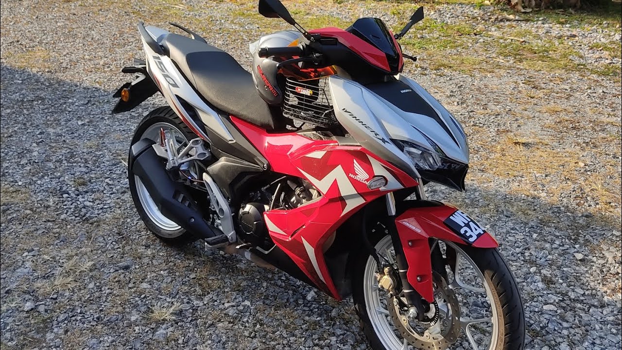 Tukar coverset baru Honda RSX | Set Vietnam Winner X camo red - YouTube