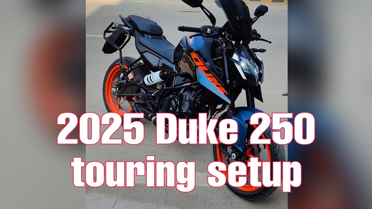 2025 ktm duke 250 touring setup. - YouTube