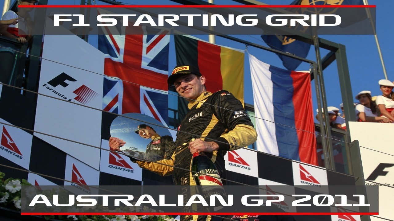 F1 STARTING GRID --- Australian GP 2011 (With modern style) - YouTube