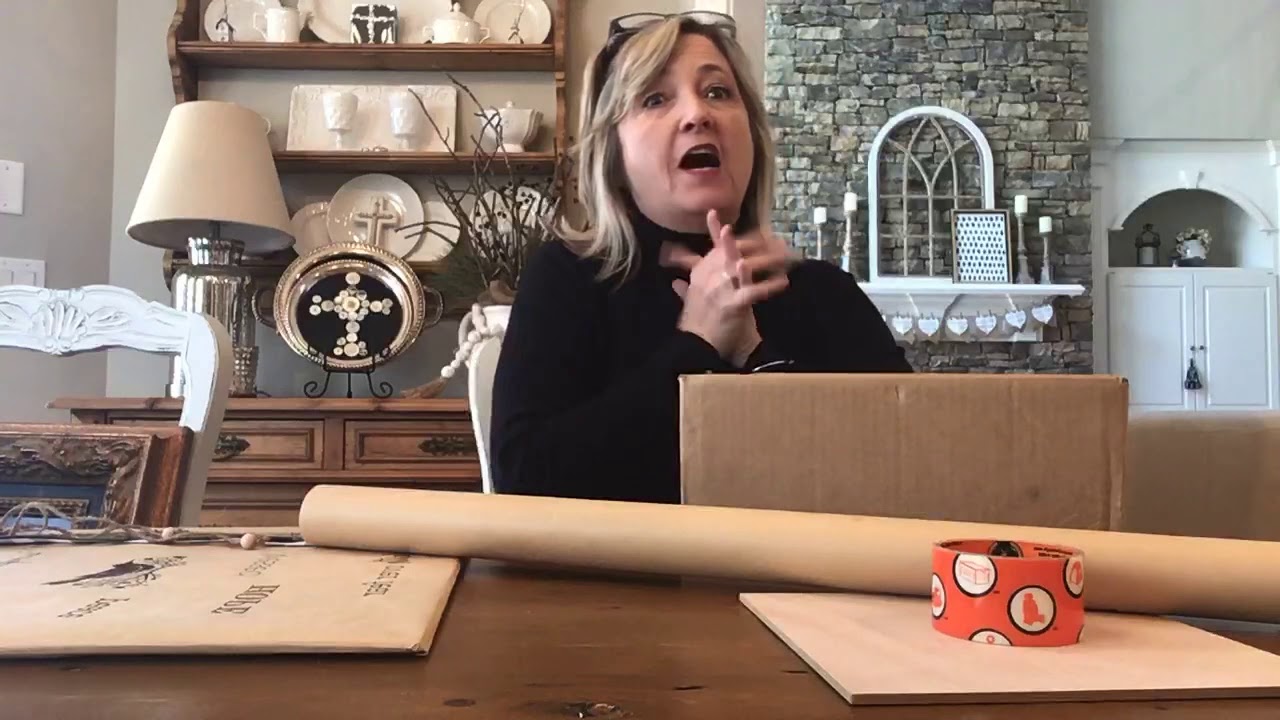 How to make signs and art for your home from cardboard boxes and brown ...