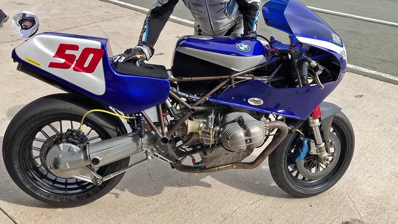 BMW R100 Edelweiss Motorsport special - blue flower from Bavaria - YouTube