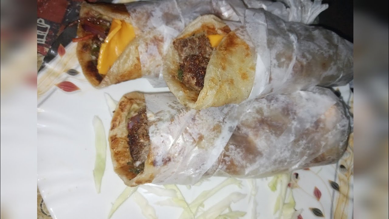 Beef kabbab roll ||Beef kabbab paratha roll || recipe by||Muniba hamid ...
