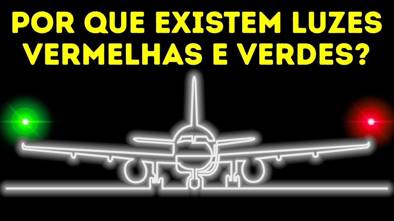 Por que as luzes na ponta das asas dos aviões são diferentes - YouTube