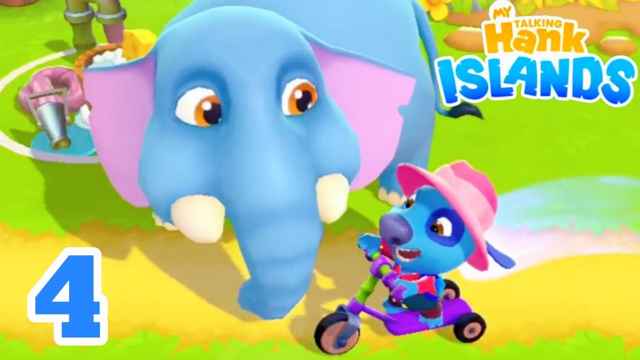 Hank Explores Island on Scooter! My Talking Hank Islands New Version ...