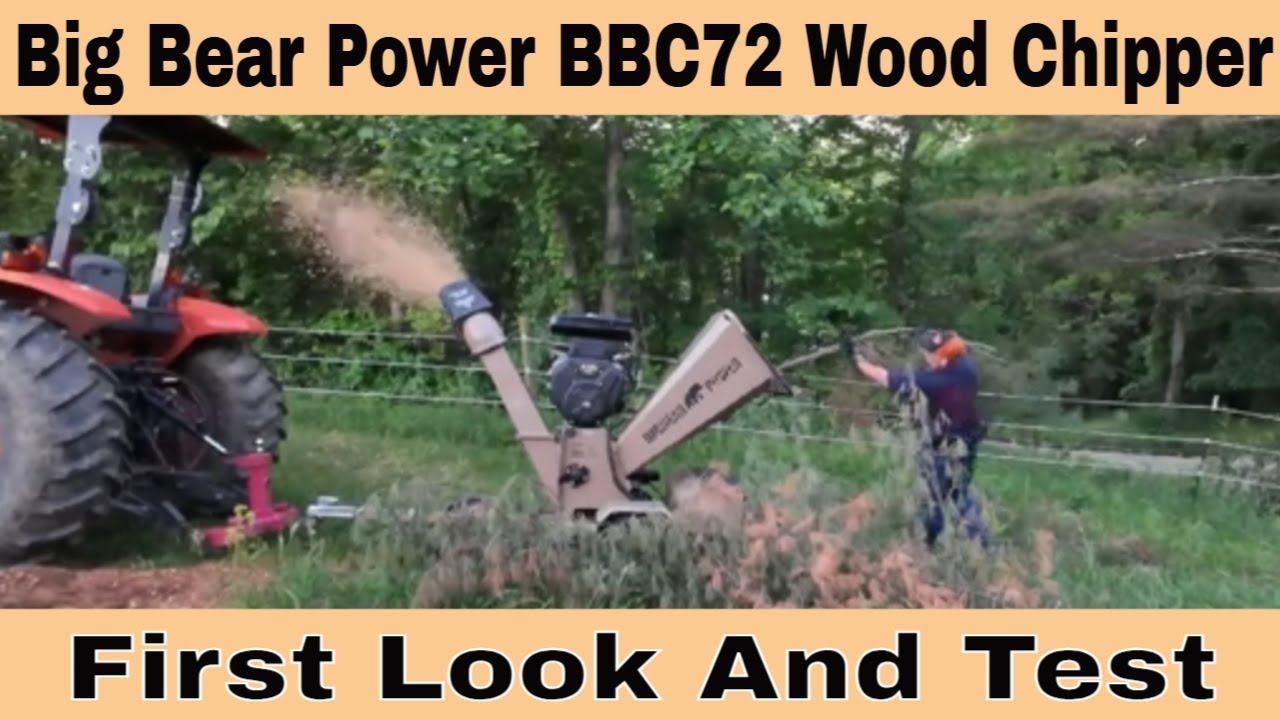 Home Depot Big Bear Power BBC72 Commercial Wood Chipper First Look And ...