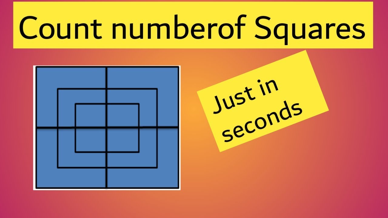 Counting Square Tricks/Counting Figure Reasoning /IQ questions - YouTube