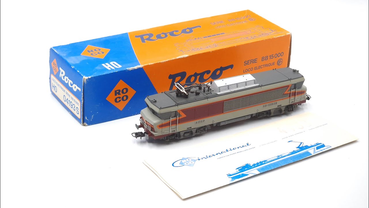 ROCO REF 04193S ECH HO LOCOMOTIVE BB 15000 SNCF - YouTube