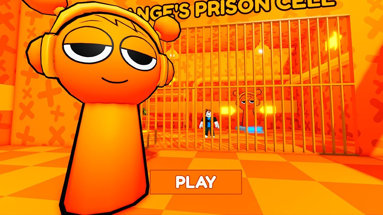 ORANGE SPRUNKI PRISON RUN OBBY ROBLOX - YouTube