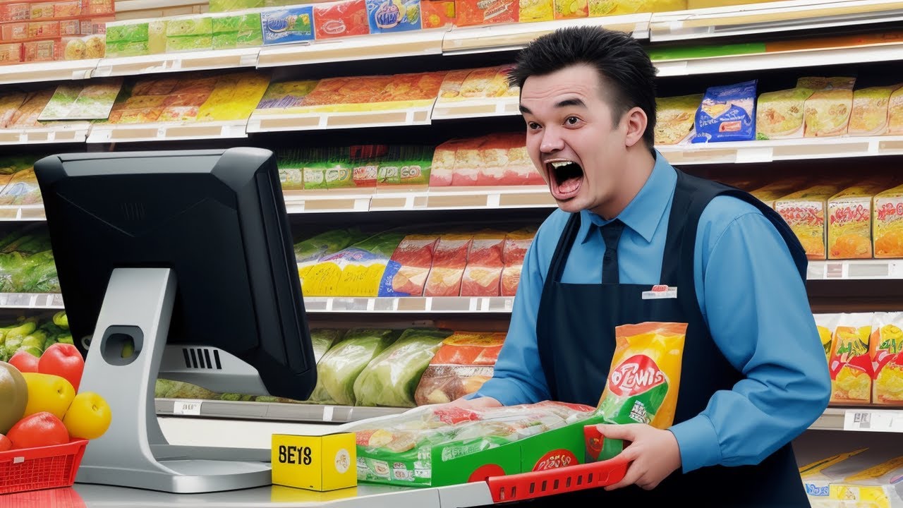 My cashier's stuck in infinite hell | Supermarket Simulator Part 2 ...