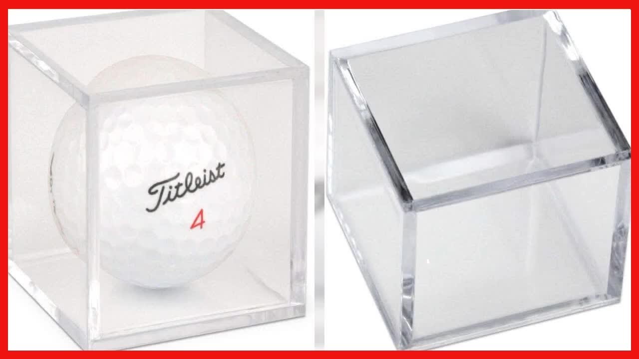 BCW 1 (One) Single Golf Ball Square/Cube - Holder/Display Case! - YouTube