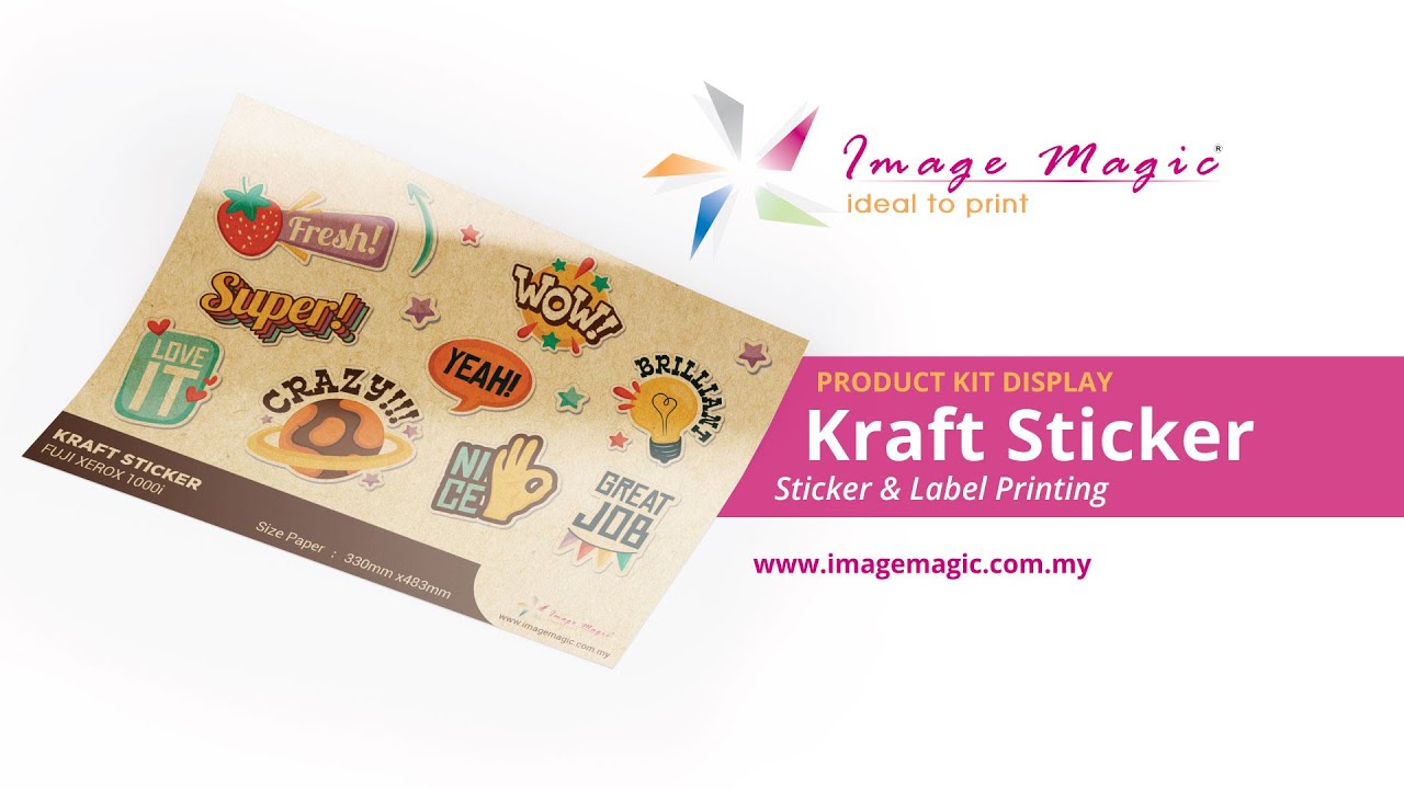 Product Kit Display - Kraft Sticker | Sticker & Label Printing - YouTube