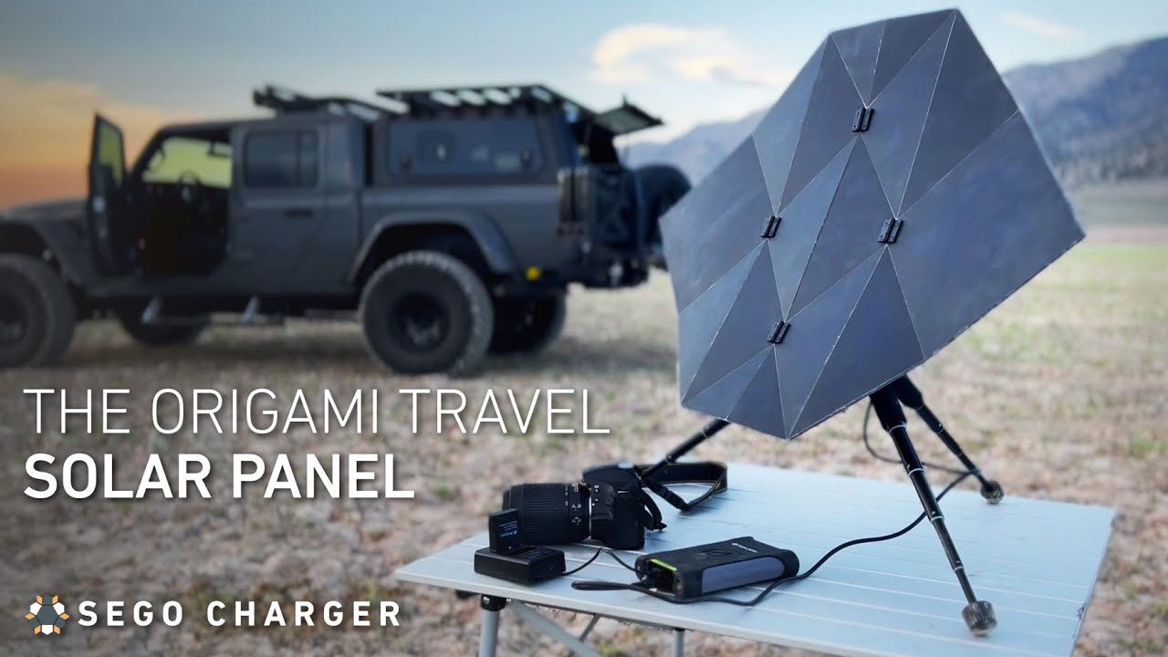 Sego Charger: The Origami Travel Solar Panel - YouTube