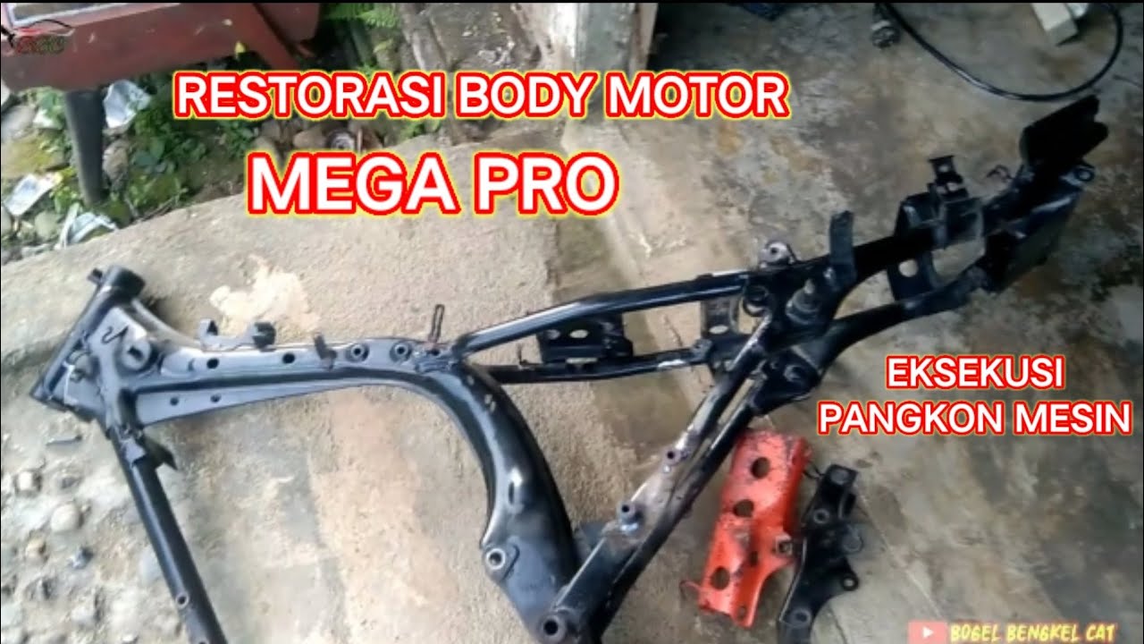 RESTORASI BODY MEGA PRO // Mega pro motorcycle body restoration - YouTube