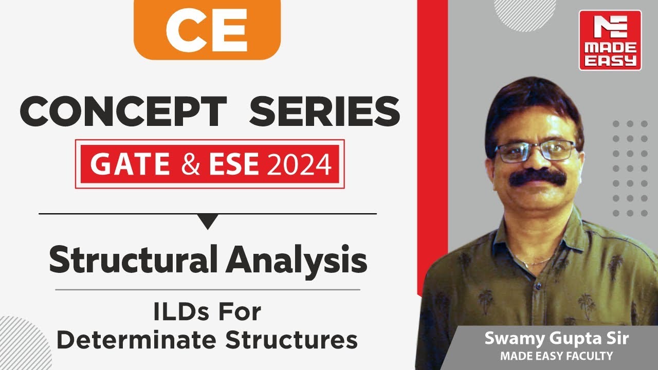 GATE & ESE 2024 Concept Series | Structural Analysis | CE | By Swamy Gupta Sir | MADE EASY - YouTube