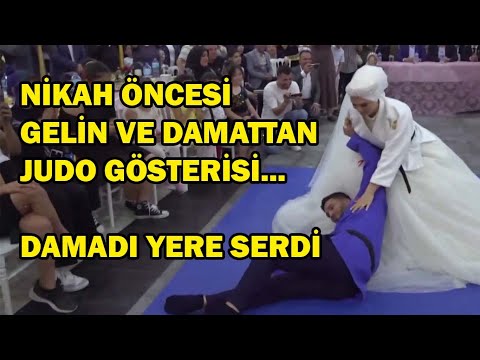 Judo antrenörü gelin damadı yerden yere vurdu. ''Uzun süredir böyle bir şeyi planlıyorduk.''