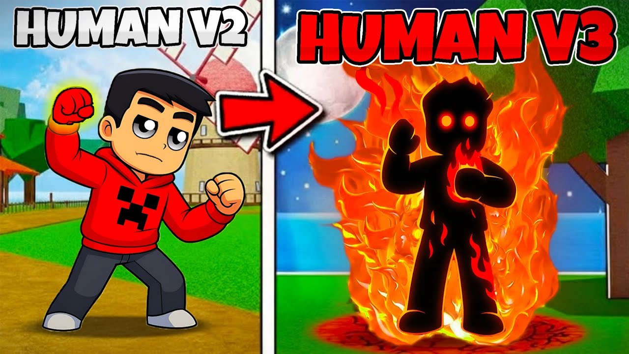 I Unlocked Human V3 in Blox Fruit! - YouTube