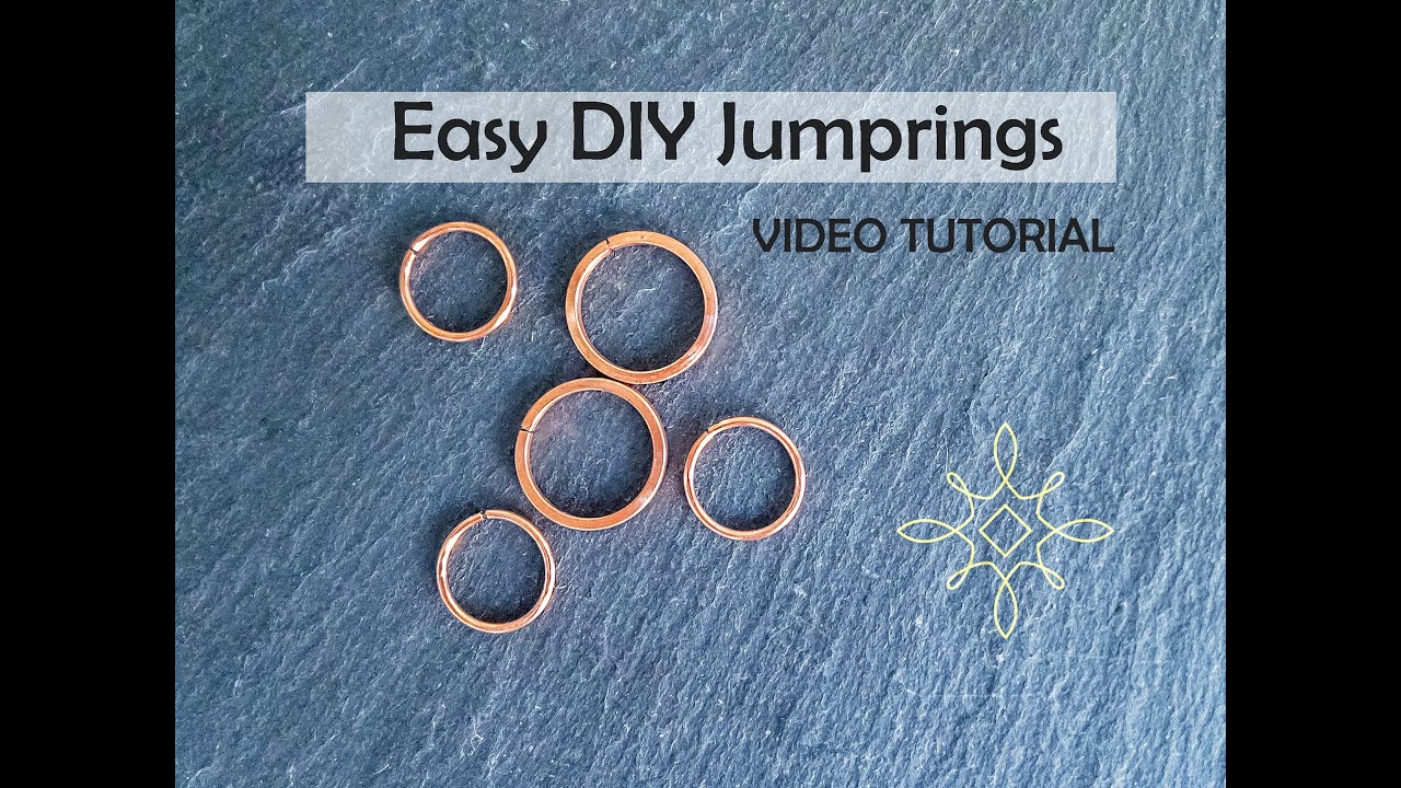 Make Your Own Jumprings, Easy Jump rings Tutorial - YouTube