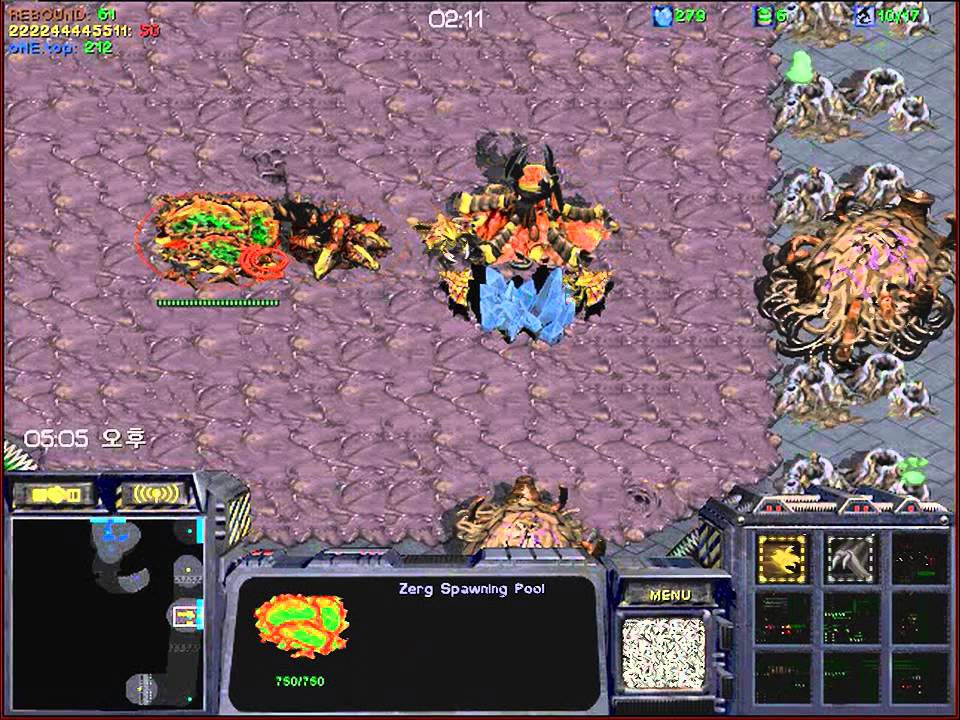스타크래프트 공방 옵중계 1:1 빨무 행쇼님 vs 공방유저;;; (starcraft fastest map 1vs1 ...