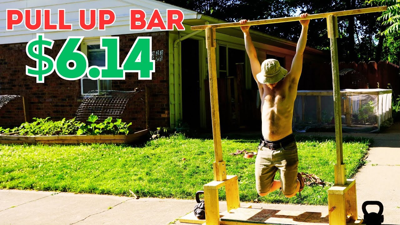 Building A Pull Up Bar For $6.14 - YouTube
