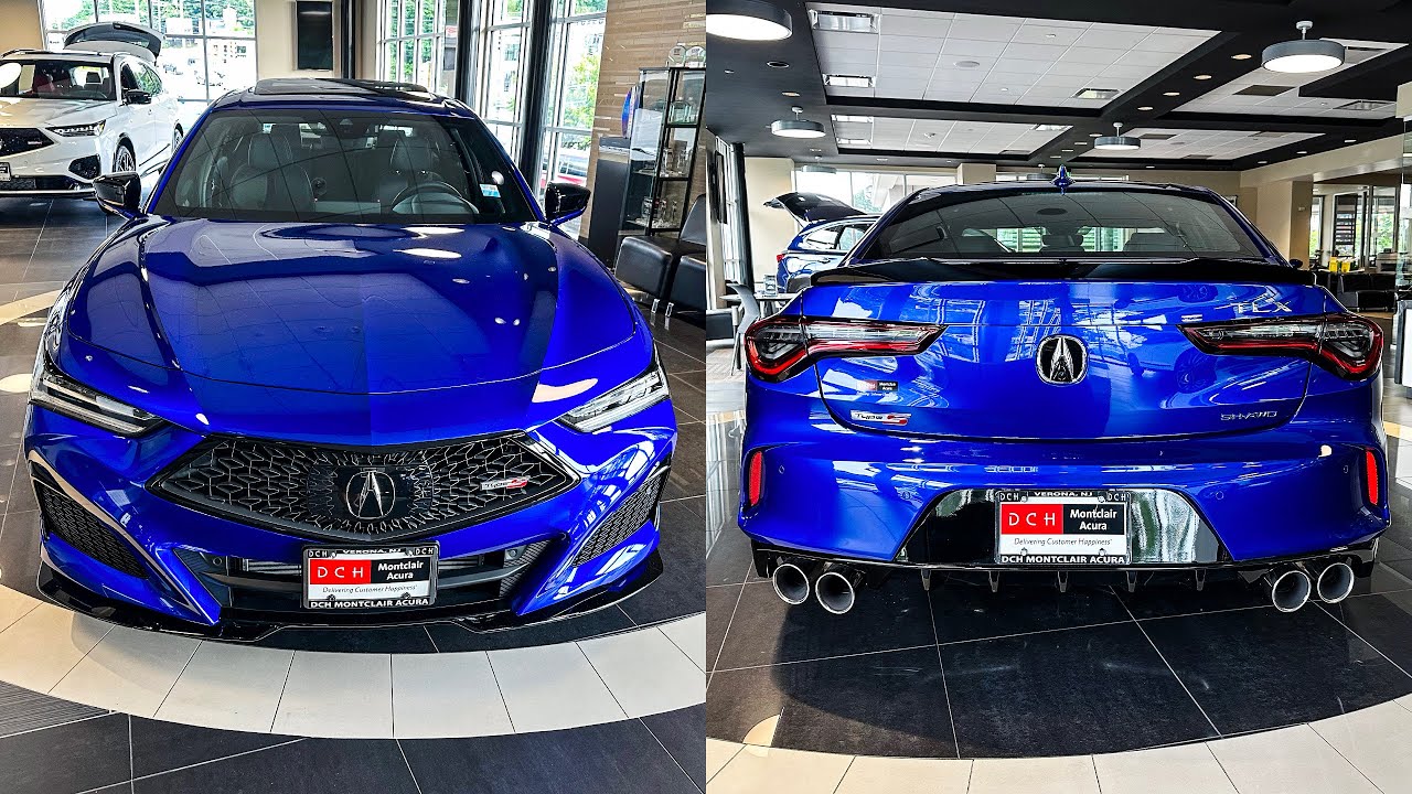 2023 Acura TLX Type S Apex Blue Pearl WALKAROUND - YouTube