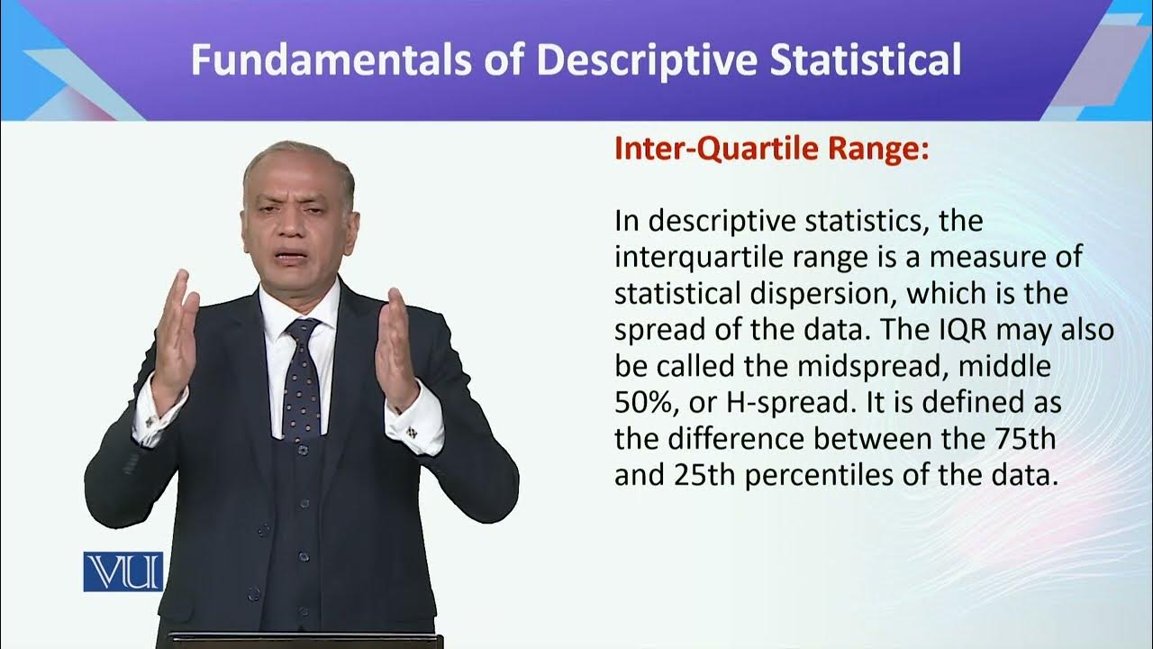 Fundamentals of Descriptive Statistical | Introduction to Data Science | CS442_Topic015 - YouTube