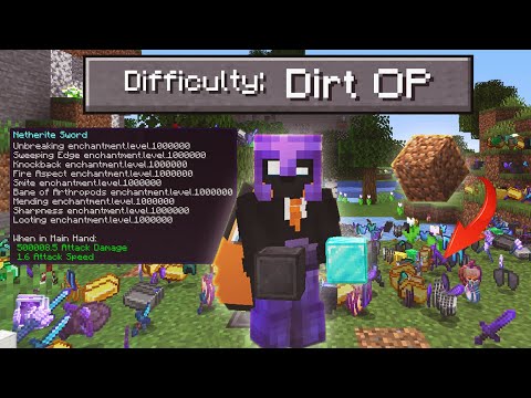 Tamatin Minecraft Tapi DAPET LOOT OVERPOWERED DARI DIRT! (kaya dari dirt)