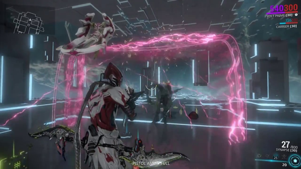 Synapse with riven mod red crit 4ever XD - warframe - YouTube