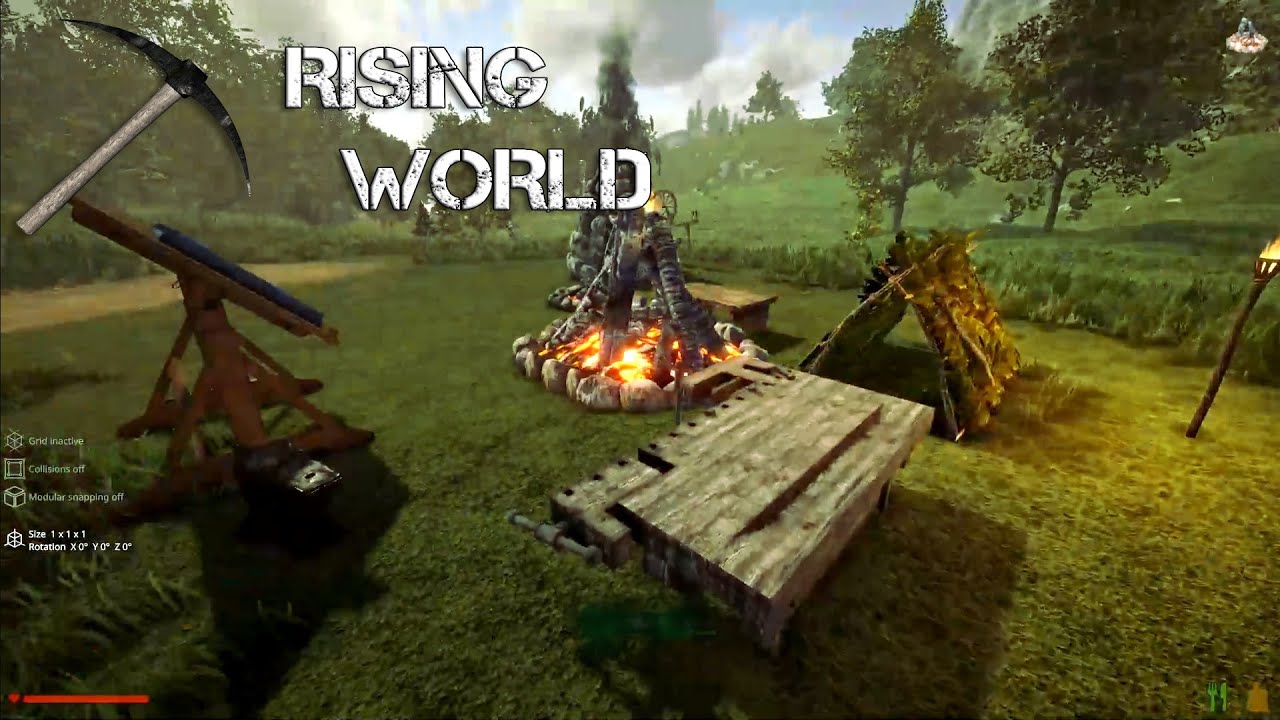 Rising World (Unity) ライジングワールド アップデート後初プレイ - YouTube
