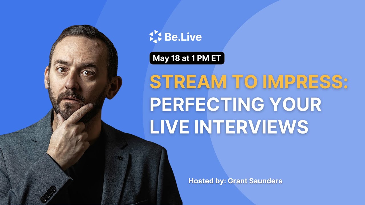 Stream to Impress: Perfecting Live Interviews - YouTube
