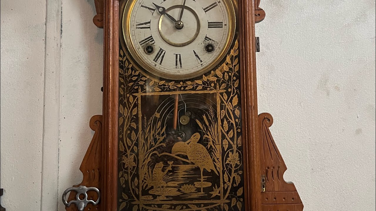 E.N.Welch “Cowper” Parlor Clock Full Round - YouTube