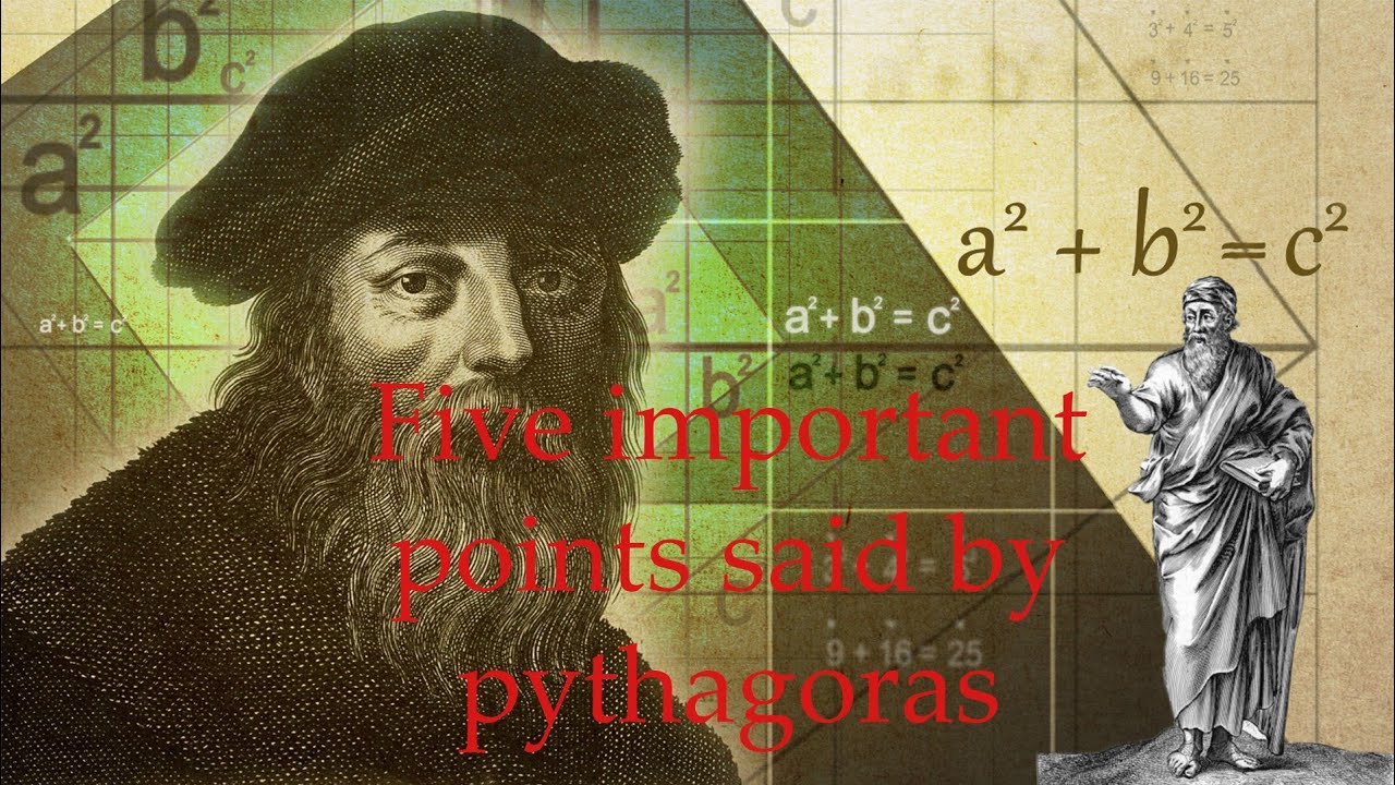 Five important point said by pythagoras #biography - YouTube