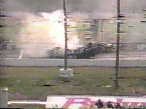 NASCAR Busch Series at Nashville 1998 (huge practice wreck) - YouTube