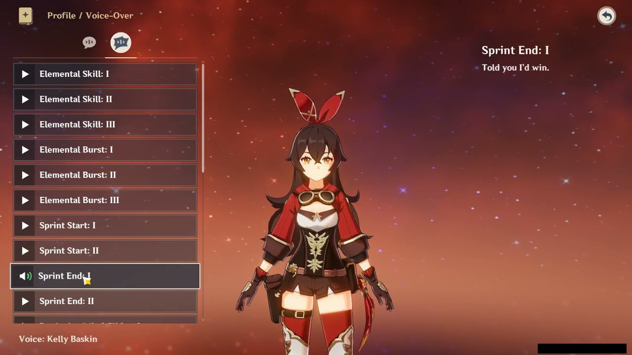AMBER BATTLE VOICE LINES (ENGLISH) - YouTube
