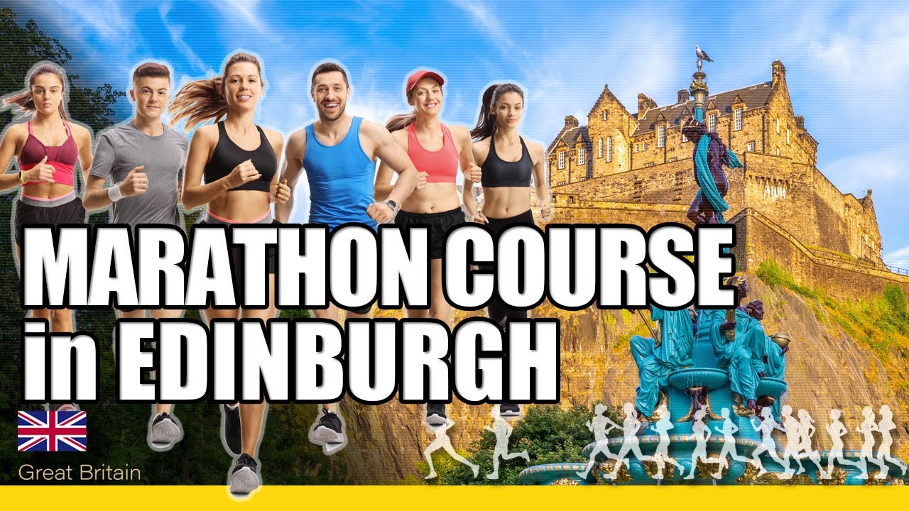 Marathon course at Edinburgh Marathon - YouTube